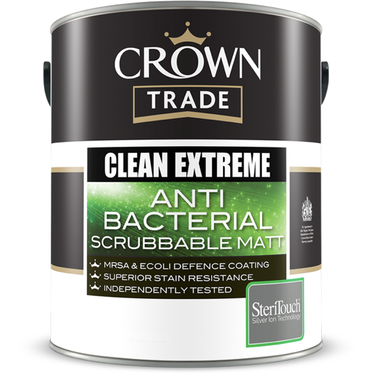 Crown Clean Extreme Anti-Bacterial Scrubbable Matt | Quick Delivery