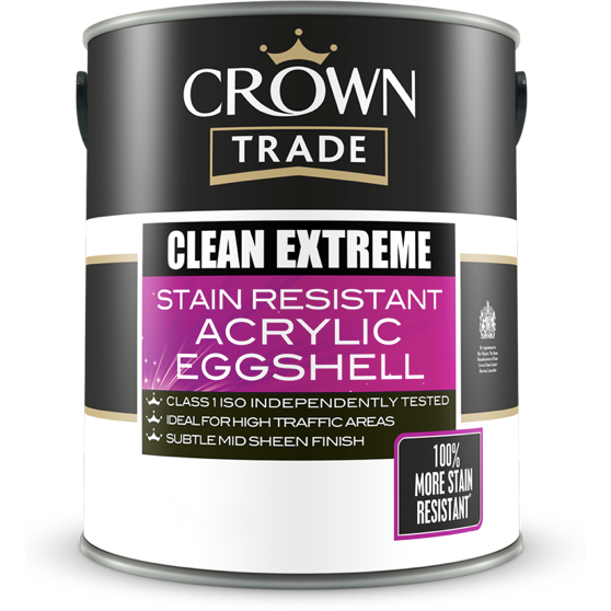Crown Clean Extreme Durable Acrylic Eggshell | Quick Paint Delivery