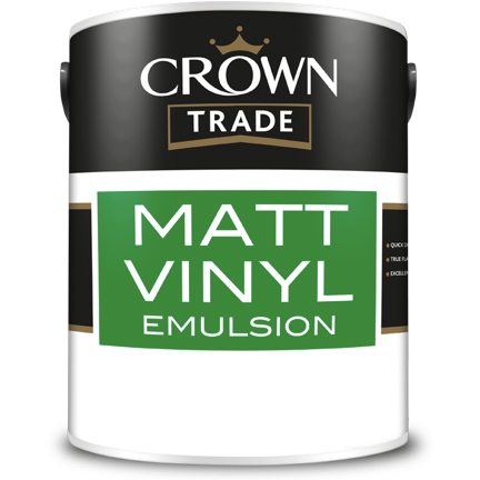 Crown Trade Matt Vinyl Emulsion Paint | Quick Paint Delivery